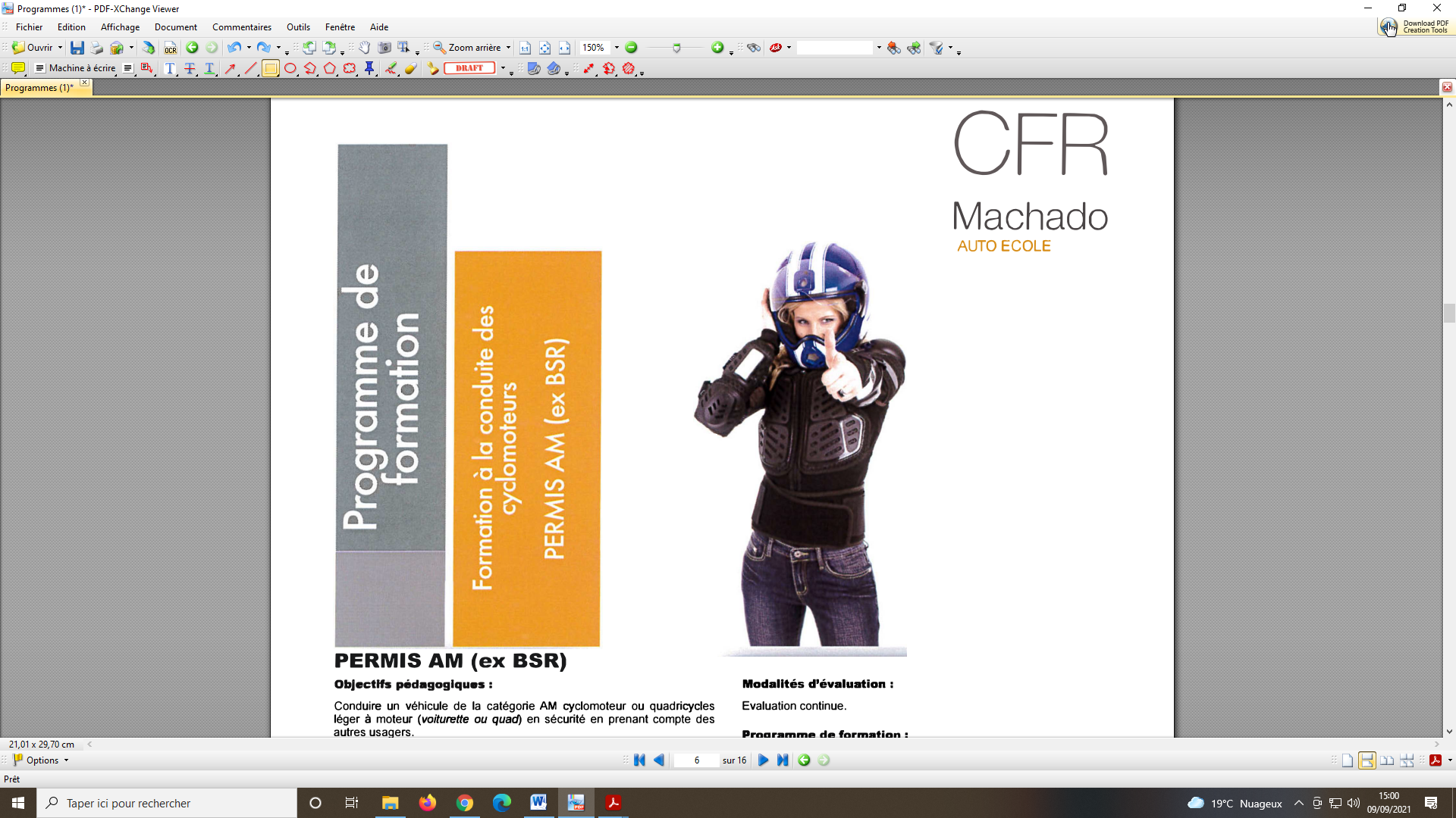 Permis AM | CFR Machado